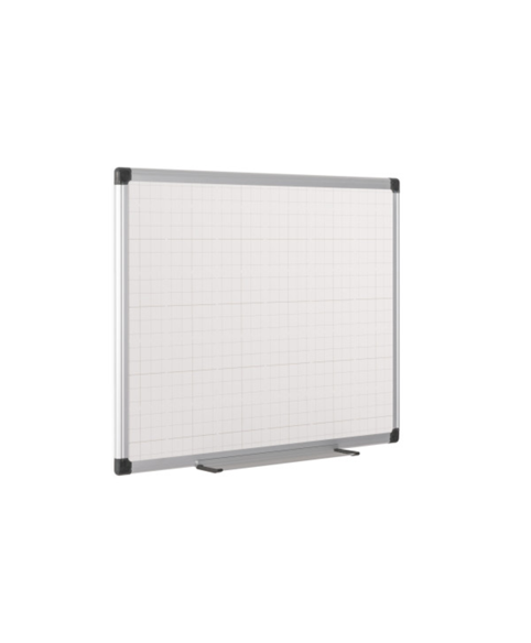 Maya Gridded Aluminium Framed Whiteboard