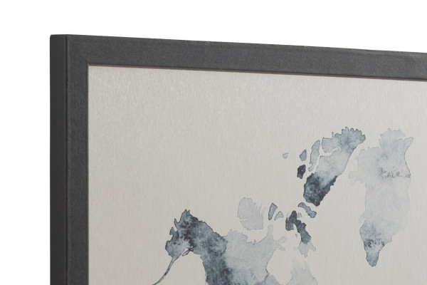 Ink World Map Magnetic Board