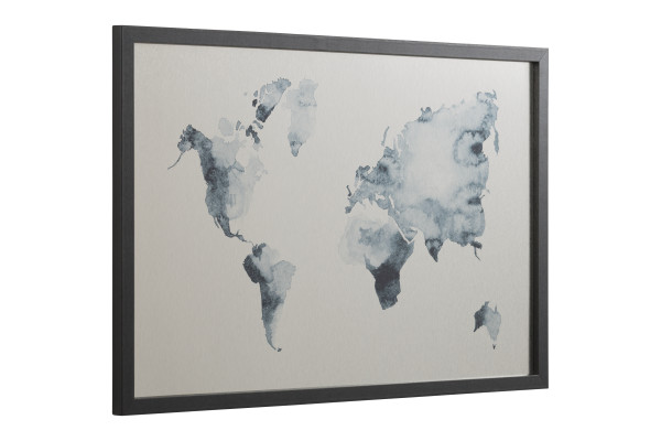 Ink World Map Magnetic Board